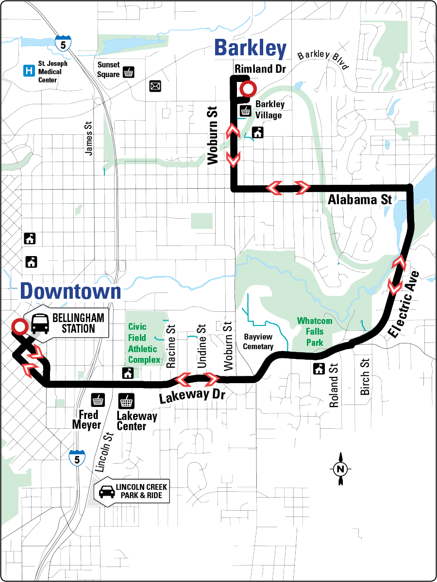 Despite WTA Route 525 Detour, Whatcom Falls Park Transit Access Impacts ...